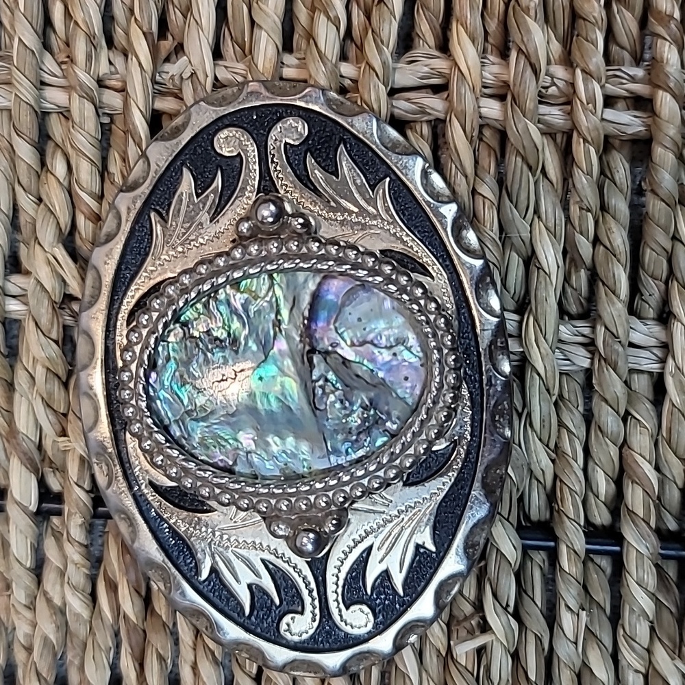 Women's Abalone Belt Buckle - Gem